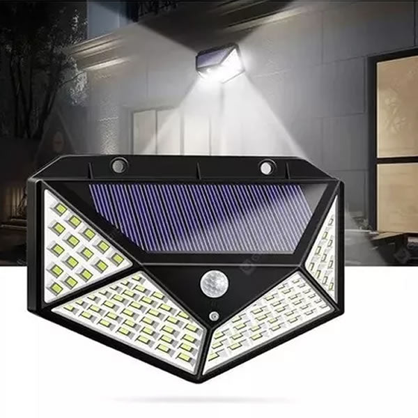 Lámpara Reflector con Panel Solar para Exteriores – TikTienda